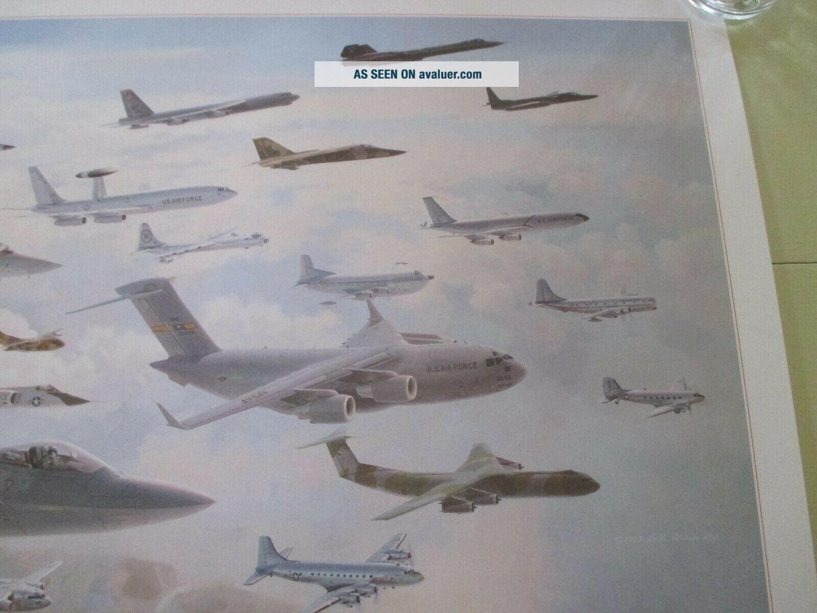 PRATT & WHITNEY 50 YEARS PROUD COMPANY KEITH FERRIS AIRCRAFT ART PRINT ...