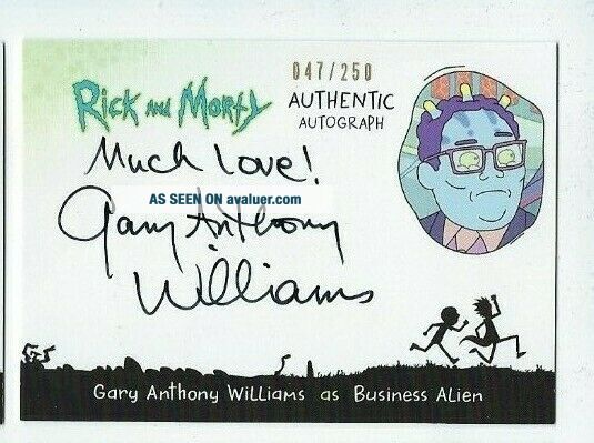 Cryptozoic Rick And Morty Season 2 Autograph Card Gary Anthony Williams ...