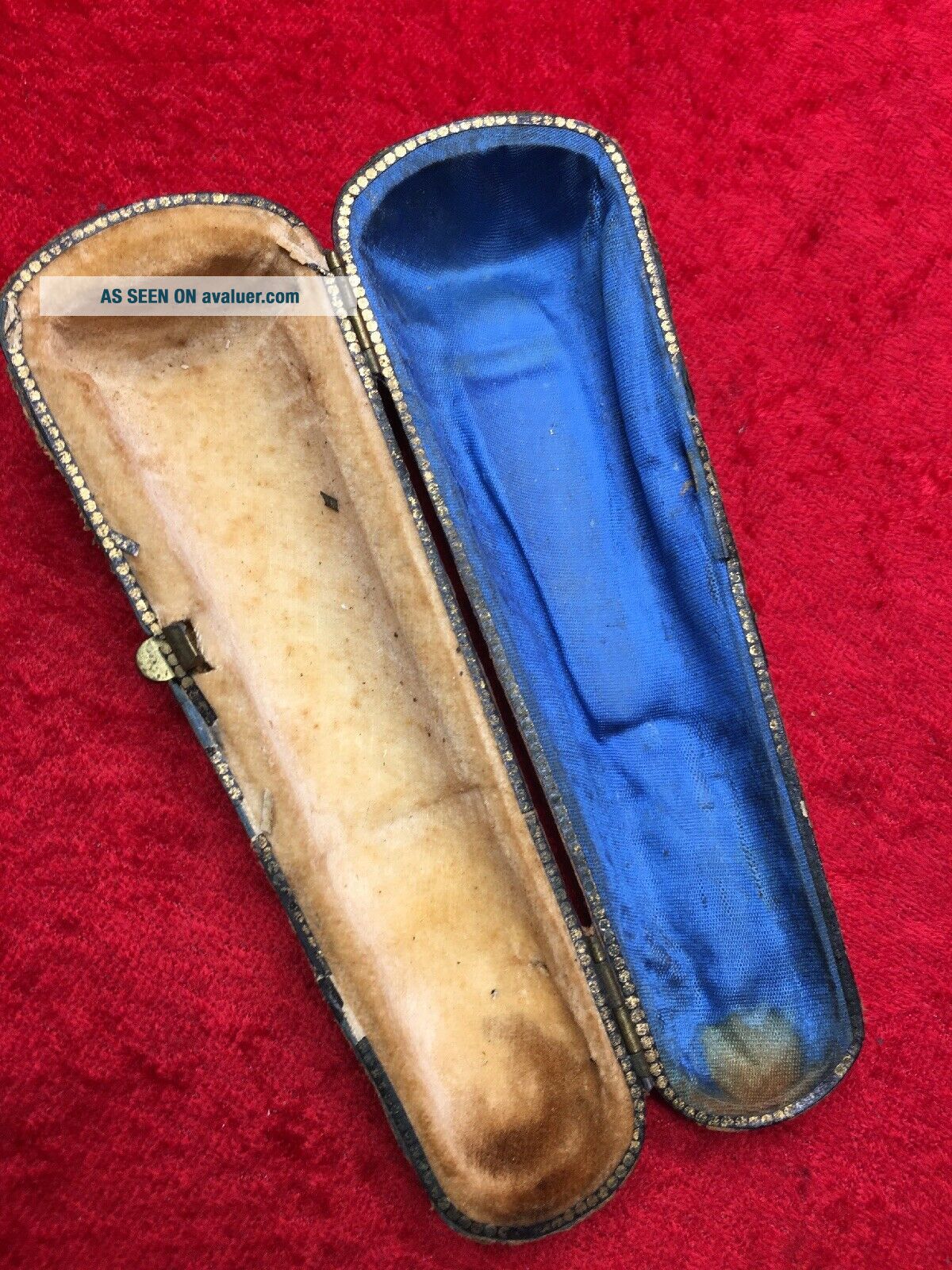 RARE ANTIQUE VICTORIAN AMBER CARVED CROWN CHEROOT TOBACCO PIPE CIGAR ...