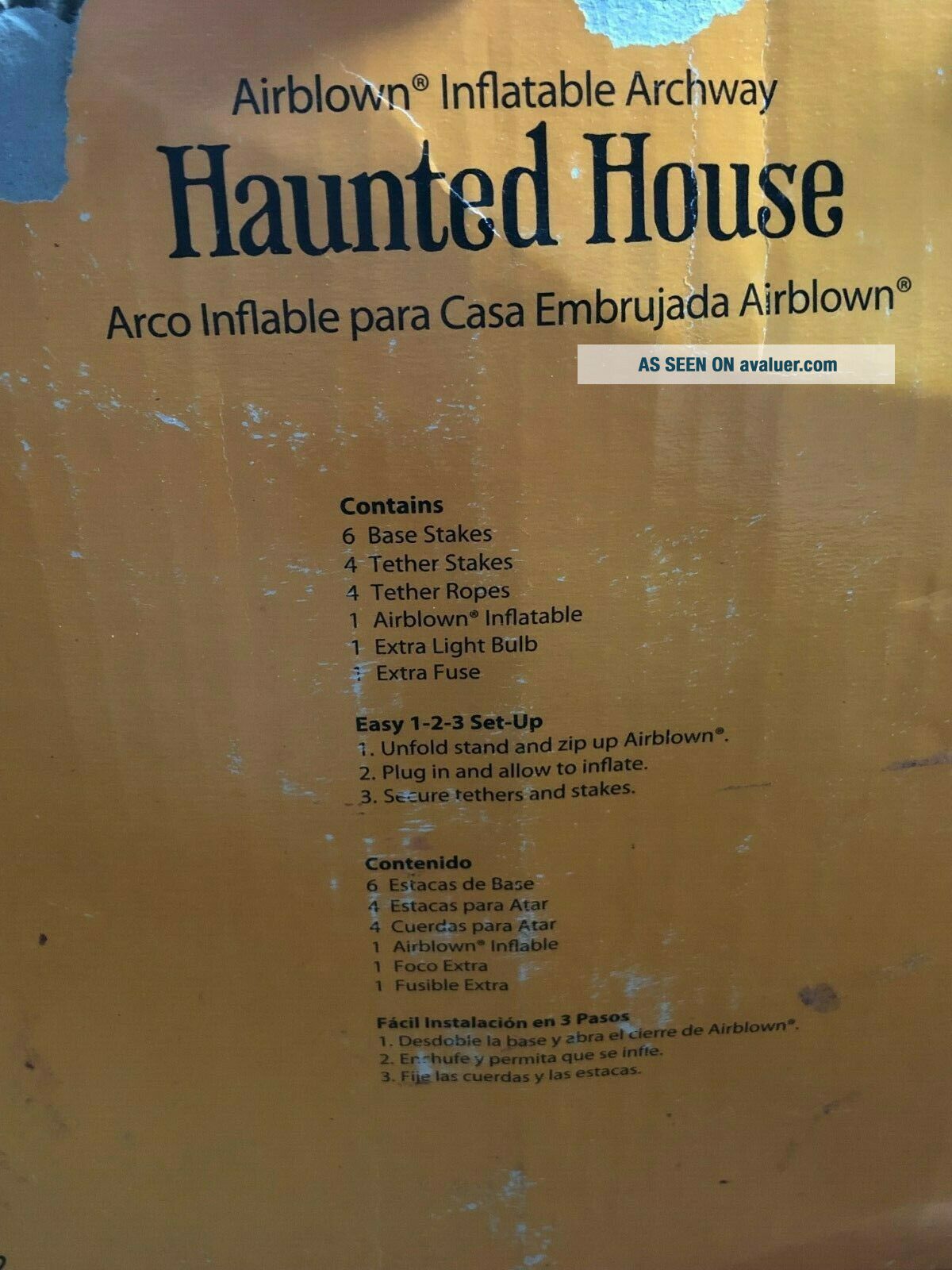 10 ' Gemmy Inflatable Haunted House - Airblown Inflatable Archway ...