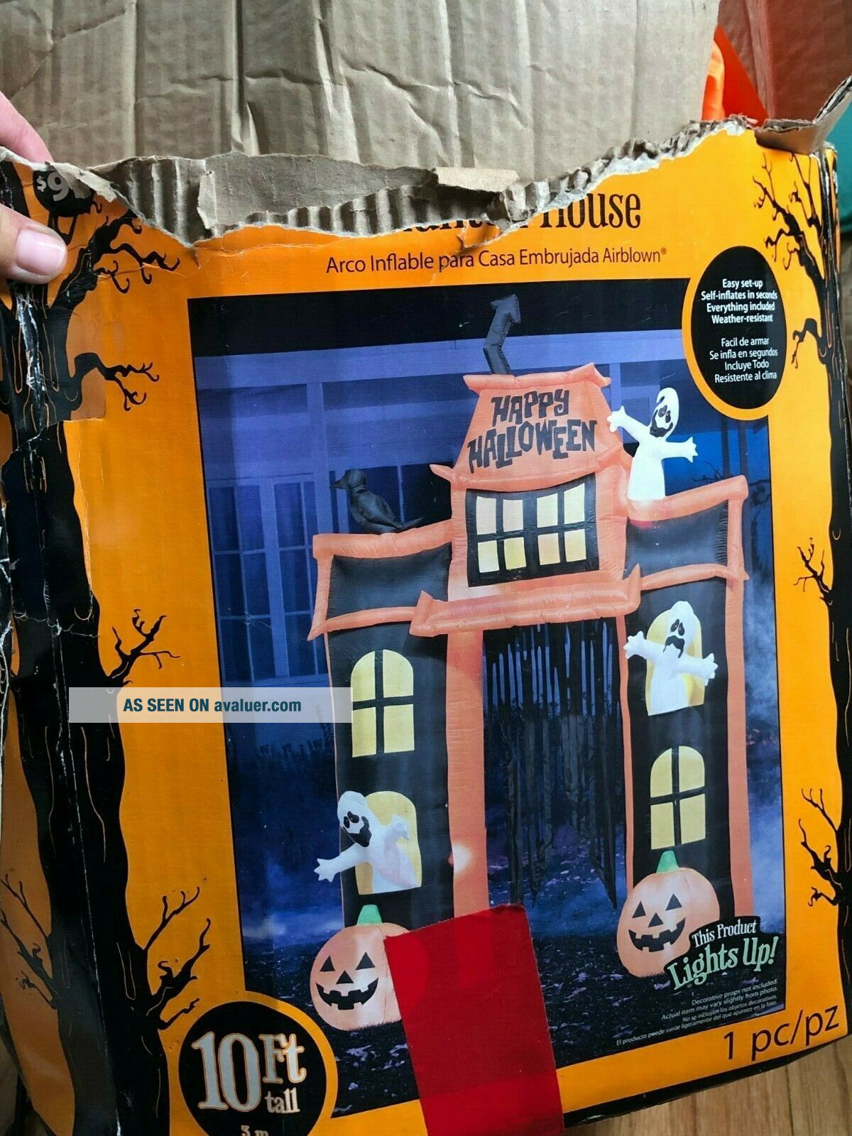 10 ' Gemmy Inflatable Haunted House - Airblown Inflatable Archway ...