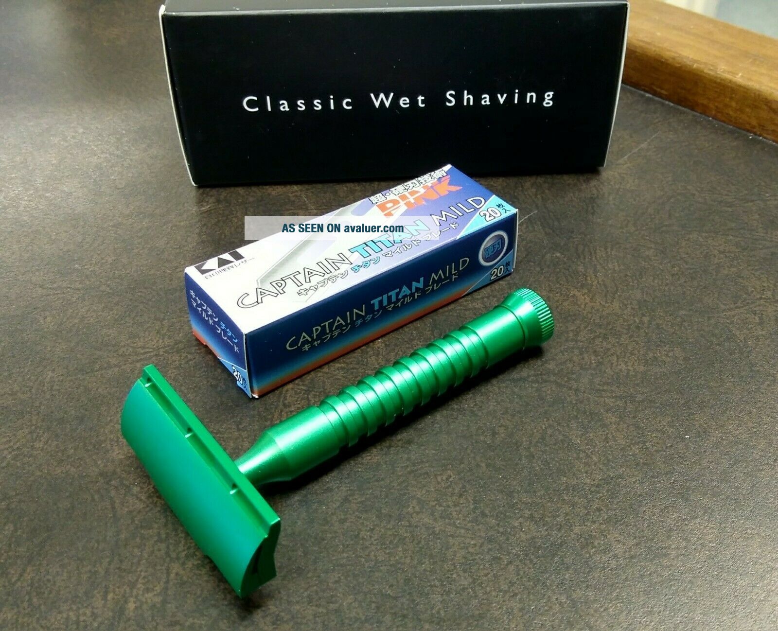 Razorock Hawk Single Edge Safety Razor With Kai Titan Blades, Artisan ...