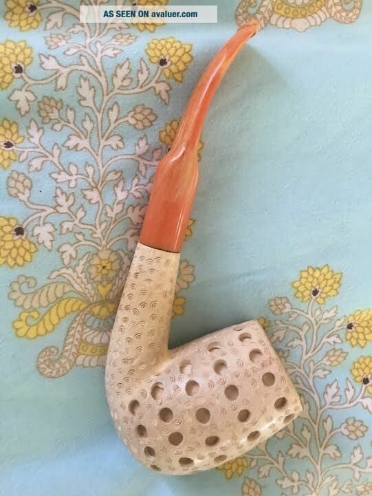 3 Vintage Meerschaum Smoking Pipe Made In Egypt In The1970s | #4589333