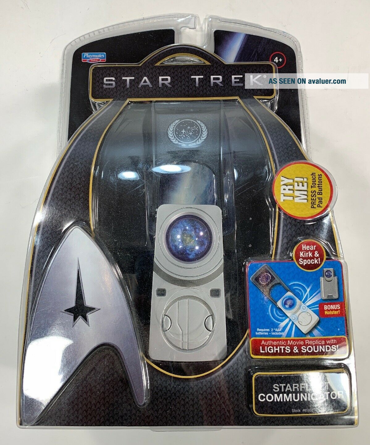 Star Trek 2009 Movie Starfleet Communicator Roleplay Toy Playmates Toys ...