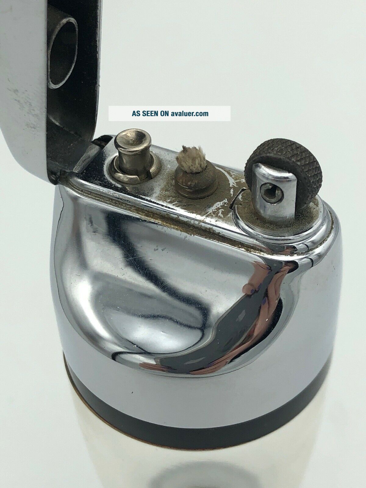 RITEPOINT LITER Clear See Thru Table Lighter Made In USA Vintage ...