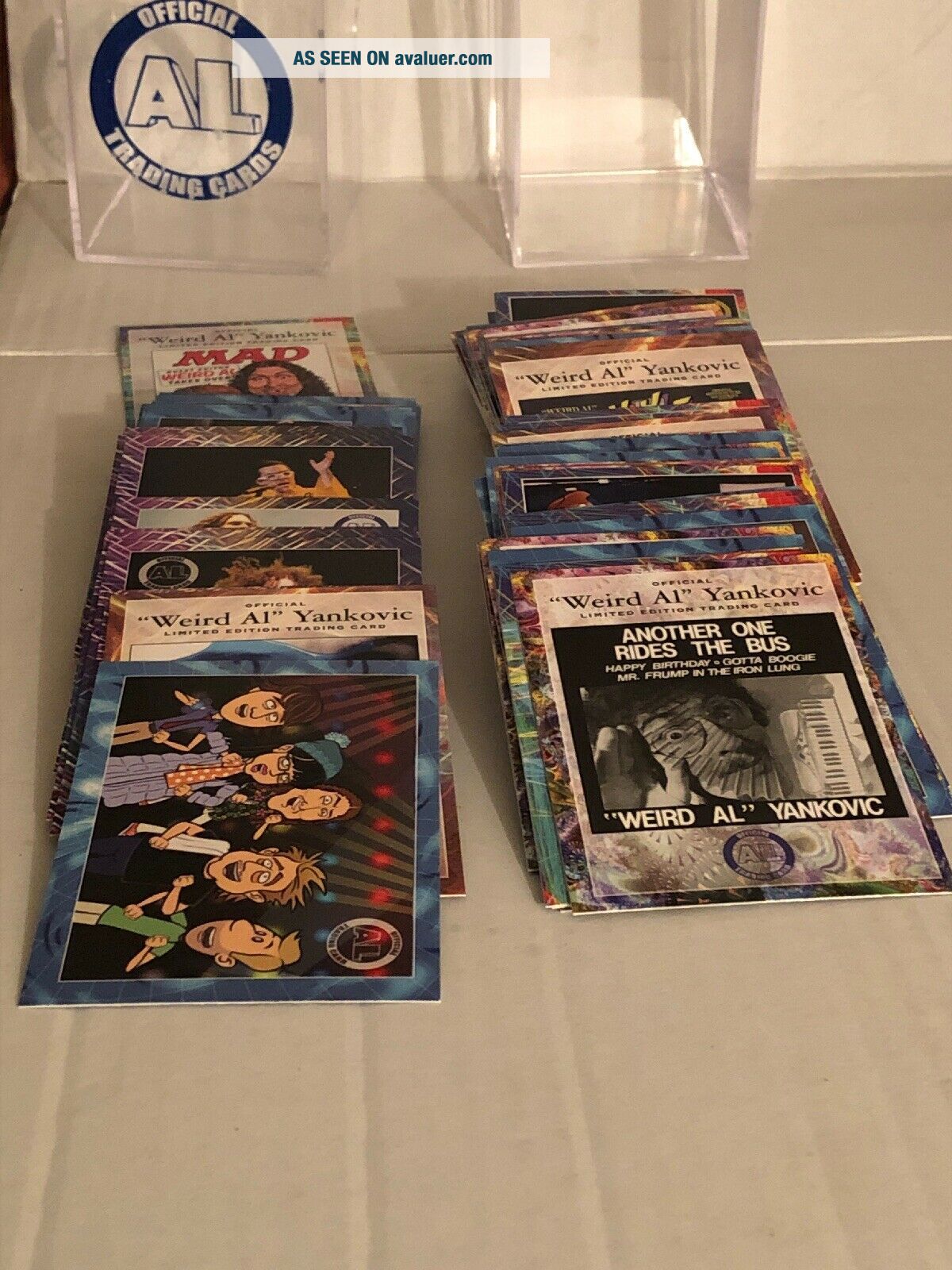 WEIRD AL YANKOVIC COMPLETE SET OF 133 TRADING CARDS IN PLASTIC BOX ...