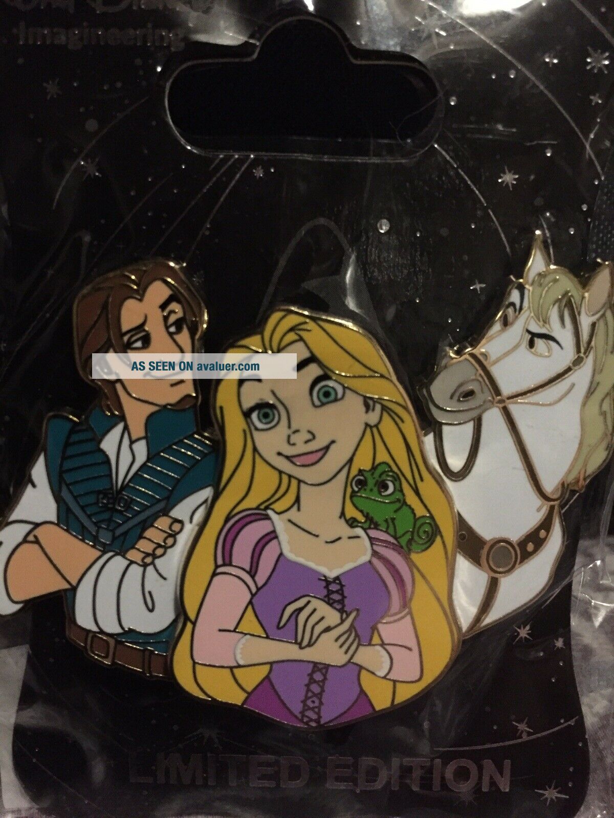 WDI Disney Tangled Character Cluster Pin LE 250 Rapunzel Flynn Pascal ...