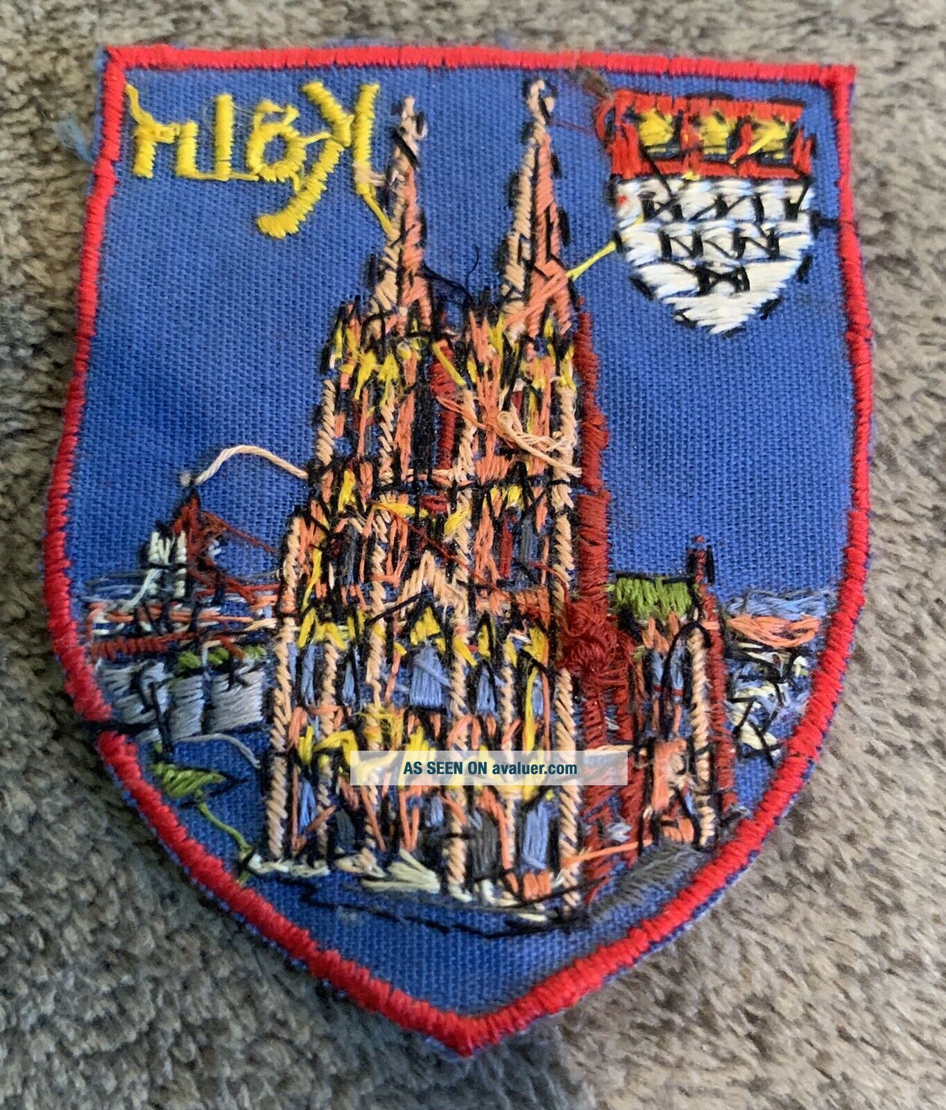 Vintage Embroidered Sew On Souvenir Patch Koln | #4597601