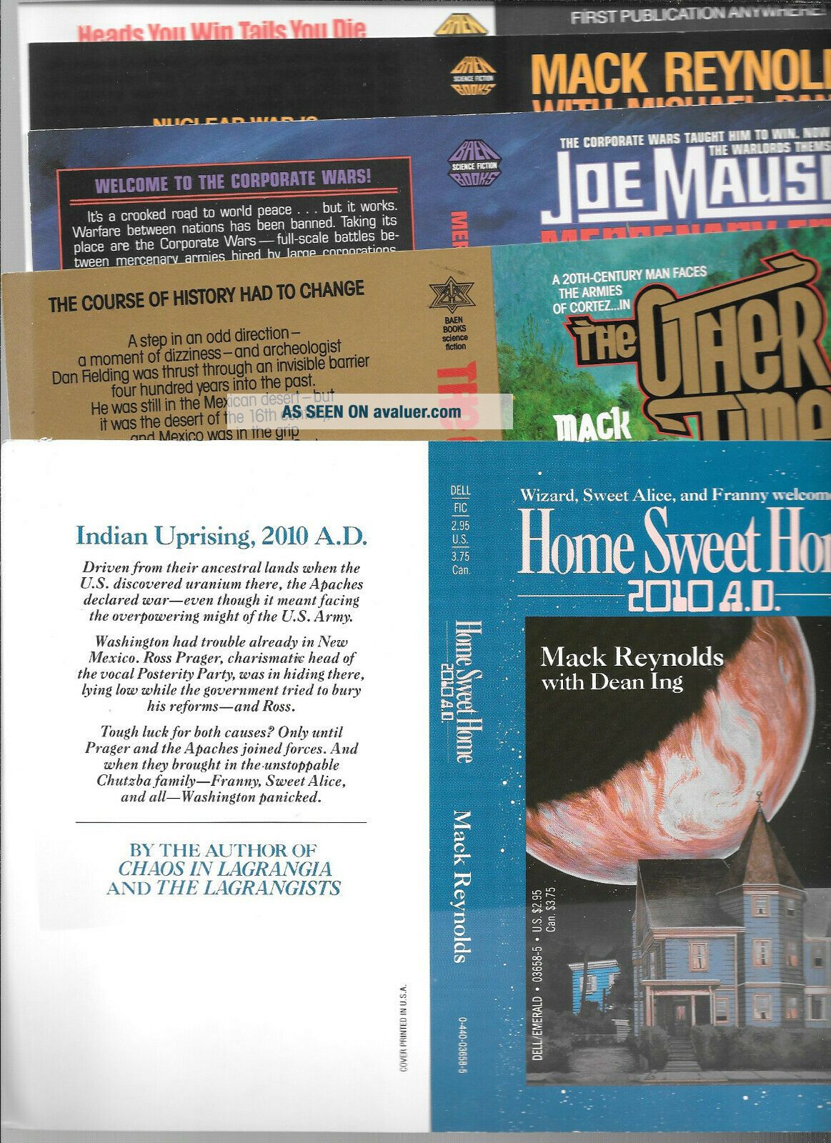 MACK REYNOLDS AND. You Receive 5 Book Covers | #4614861
