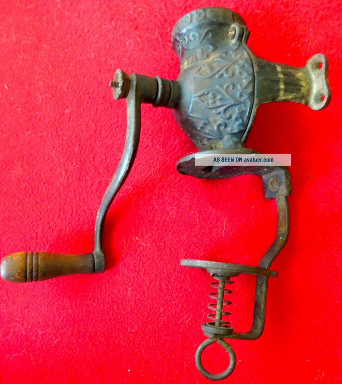ARCADE CRYSTAL No 3 CAST IRON WALL MOUNTED COFFEE GRINDER | #4686127