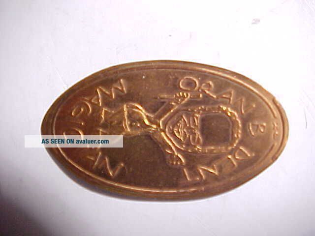 1959 ELONGATED LINCOLN PENNY OHIO MAGICIAN & MAGIC HISTORIAN ORAN B ...
