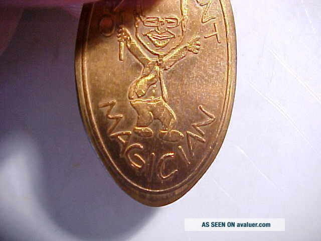 1959 ELONGATED LINCOLN PENNY OHIO MAGICIAN & MAGIC HISTORIAN ORAN B ...