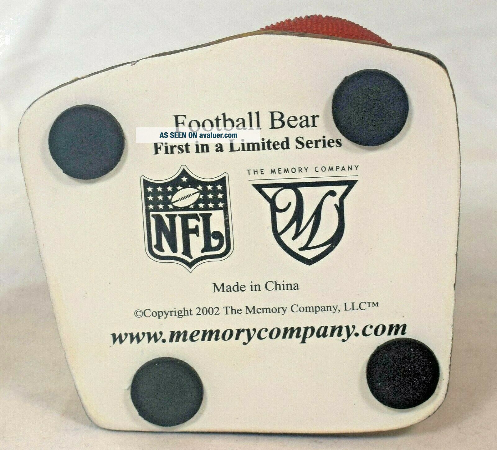 The Memory Company - 2002 Football Bear (Washington Redskins) Christmas ...