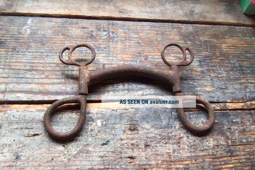 Vintage Antique Western Iron Horse Bridle Bit Equestrian Ranch Barn ...