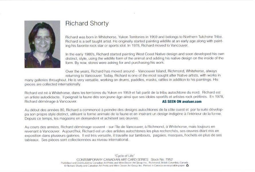 Cycle Of Life Richard Shorty Art Card Northern Tuchone Yukon Native ...