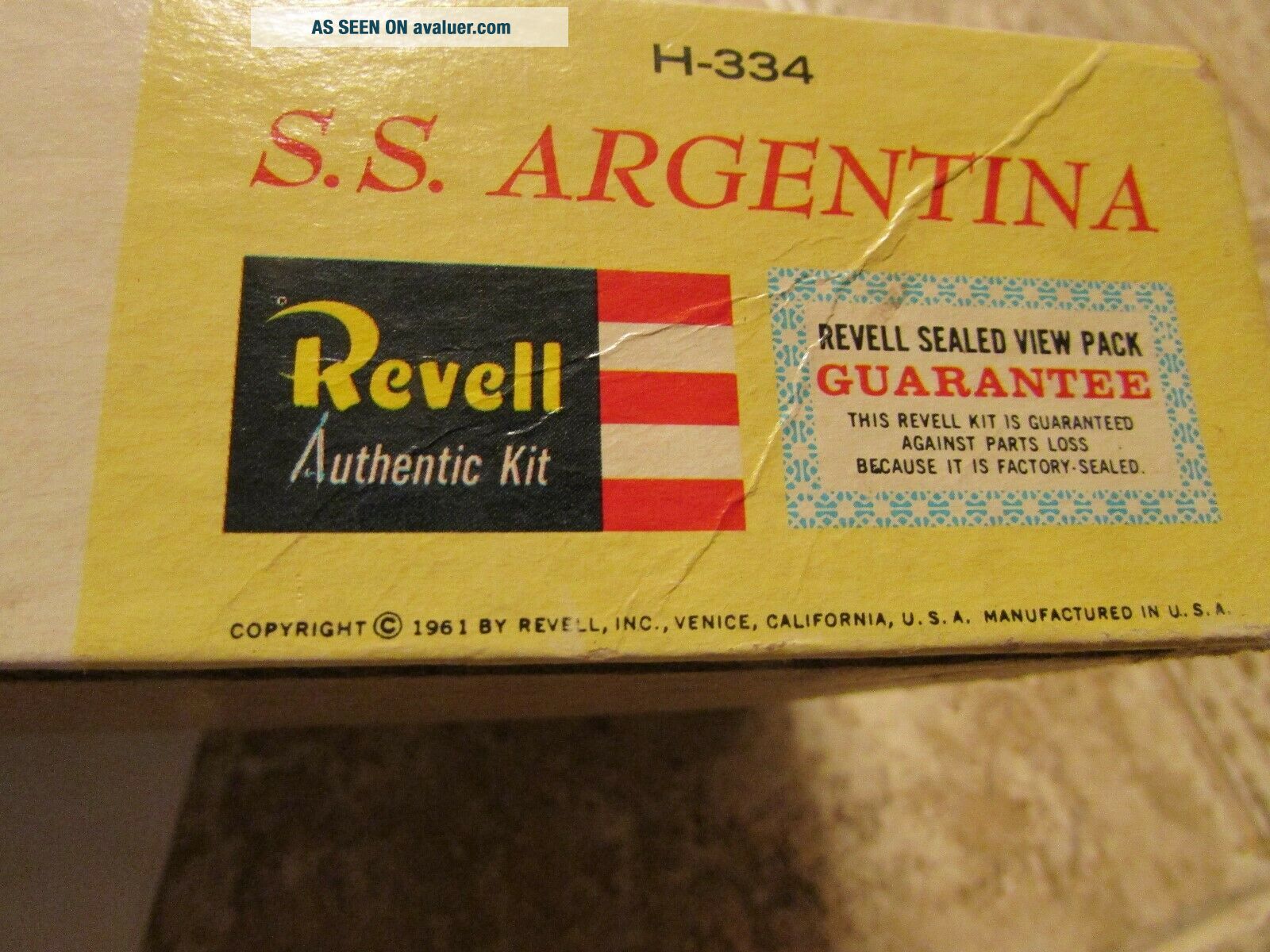 Revell S. S. Argentina 1961 Simi H - 334:198 - RARE Model Kit 58 Years ...