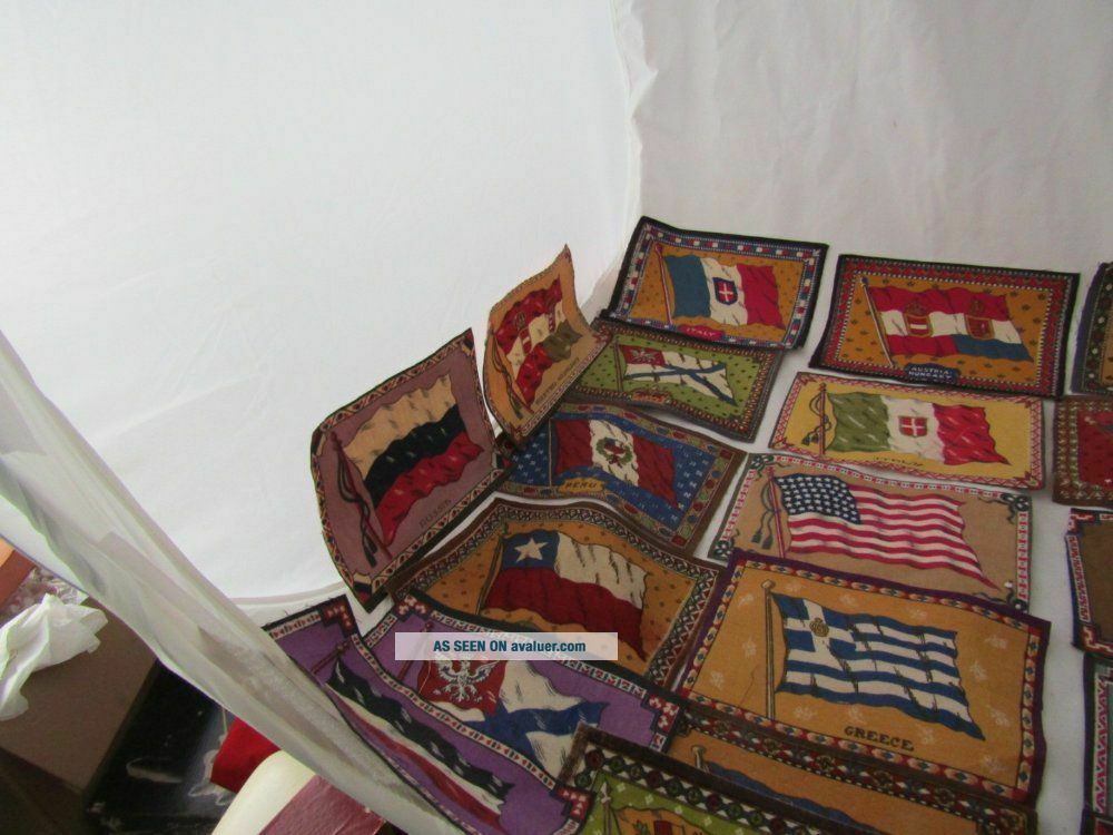 29 ANTIQUE CIGAR FELTS - FLAGS OF COUNTRIES | #4665761