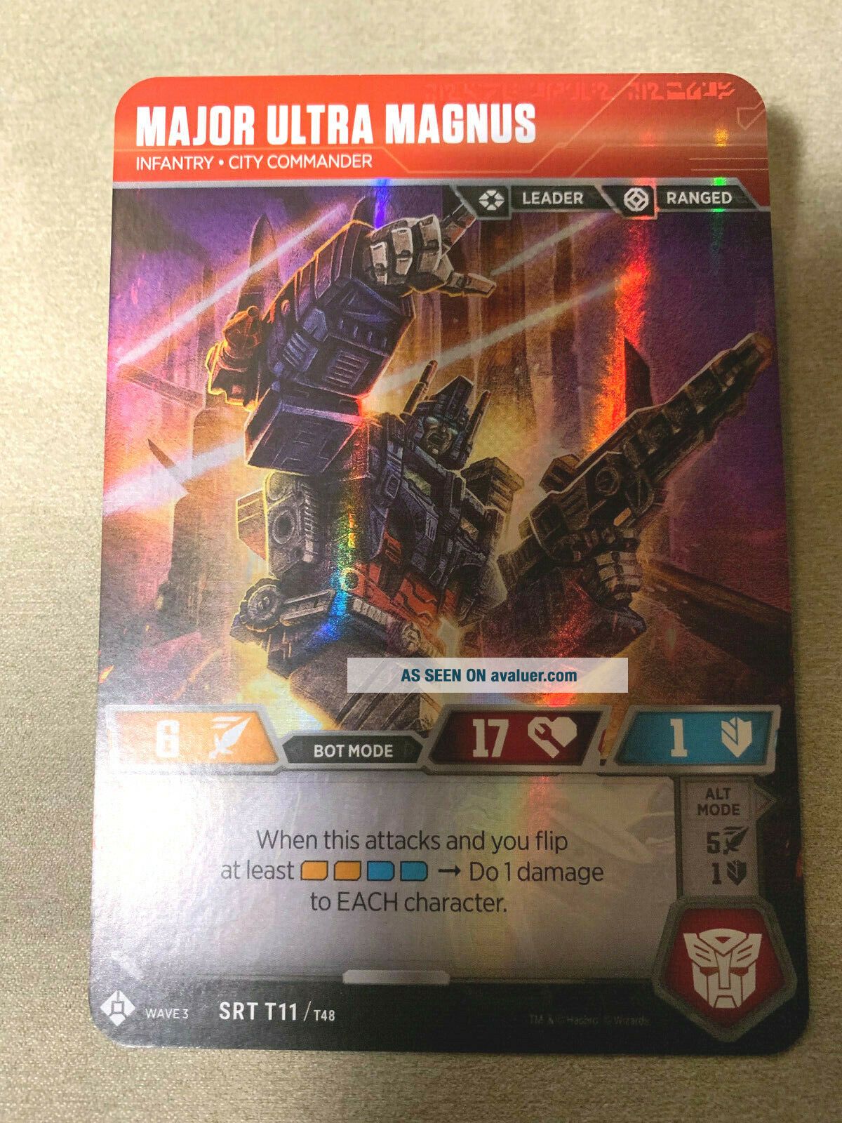 Transformers TCG Wave 3 SRT Major Ultra Magnus | #4629945