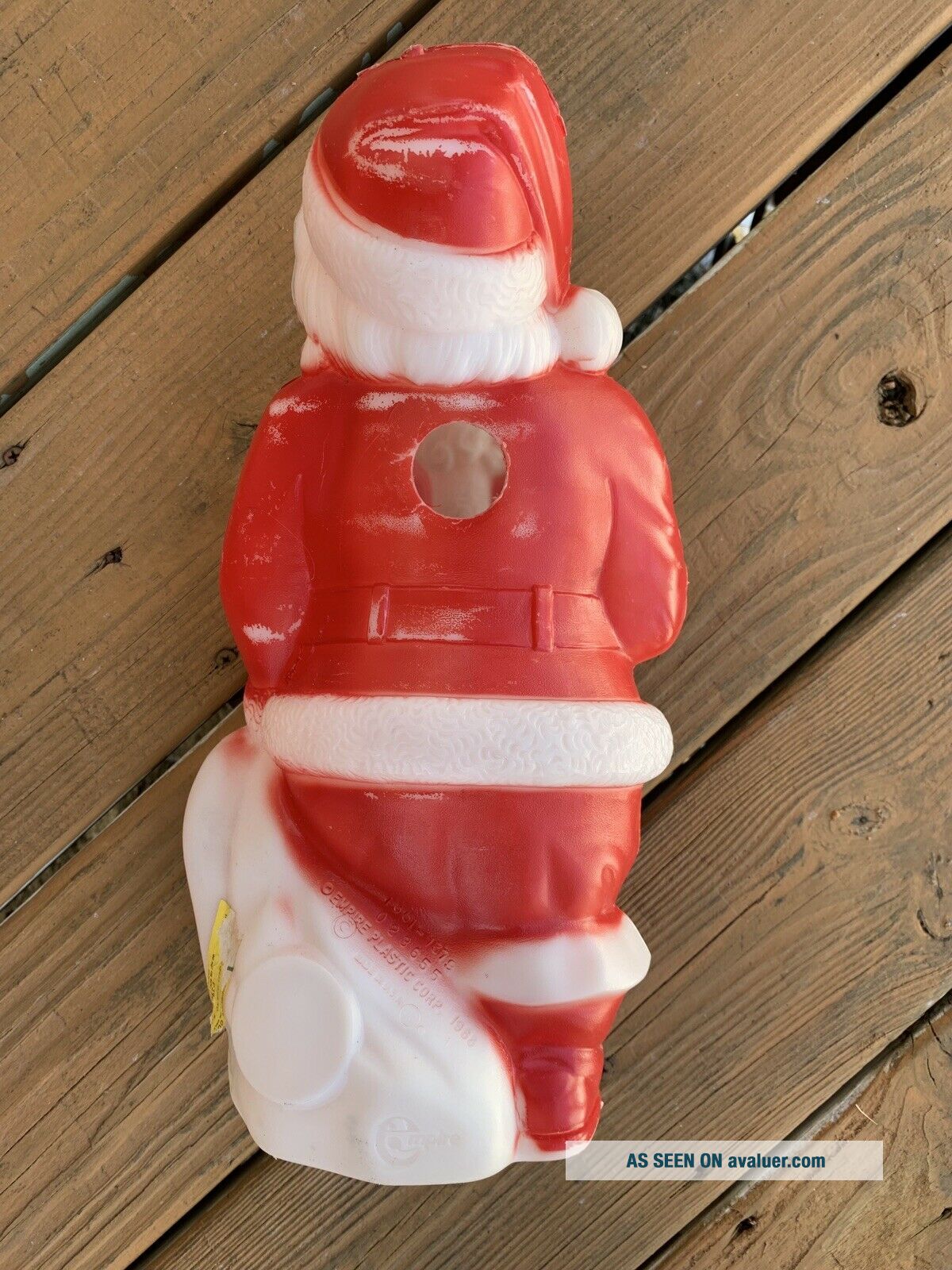 Vintage 1968 Empire Plastic Santa Clause (Blow Mold) | #4733153