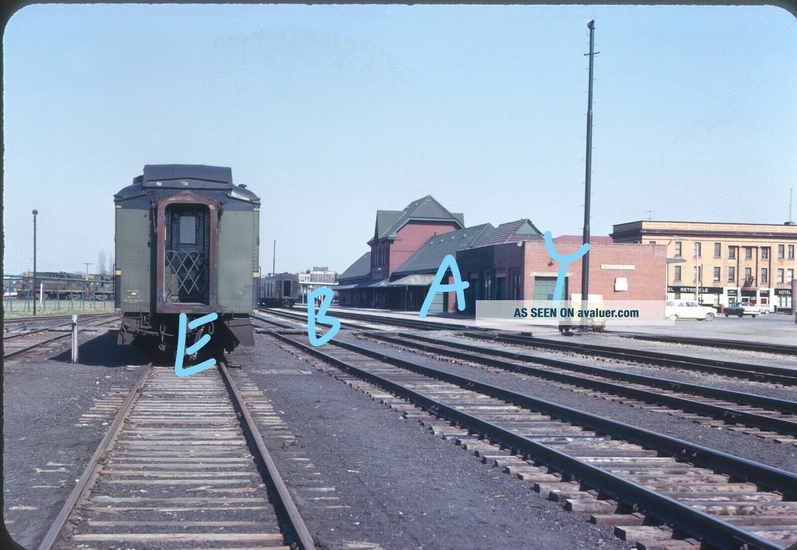 Canadian National CN Train Station Niagara Falls ON 1963 Kodachrome ...