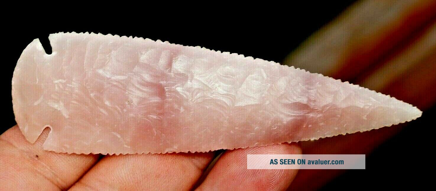 RARE MATERIAL Flint Knapping Art Master TOM KULJU Dovetail Arrowhead ...