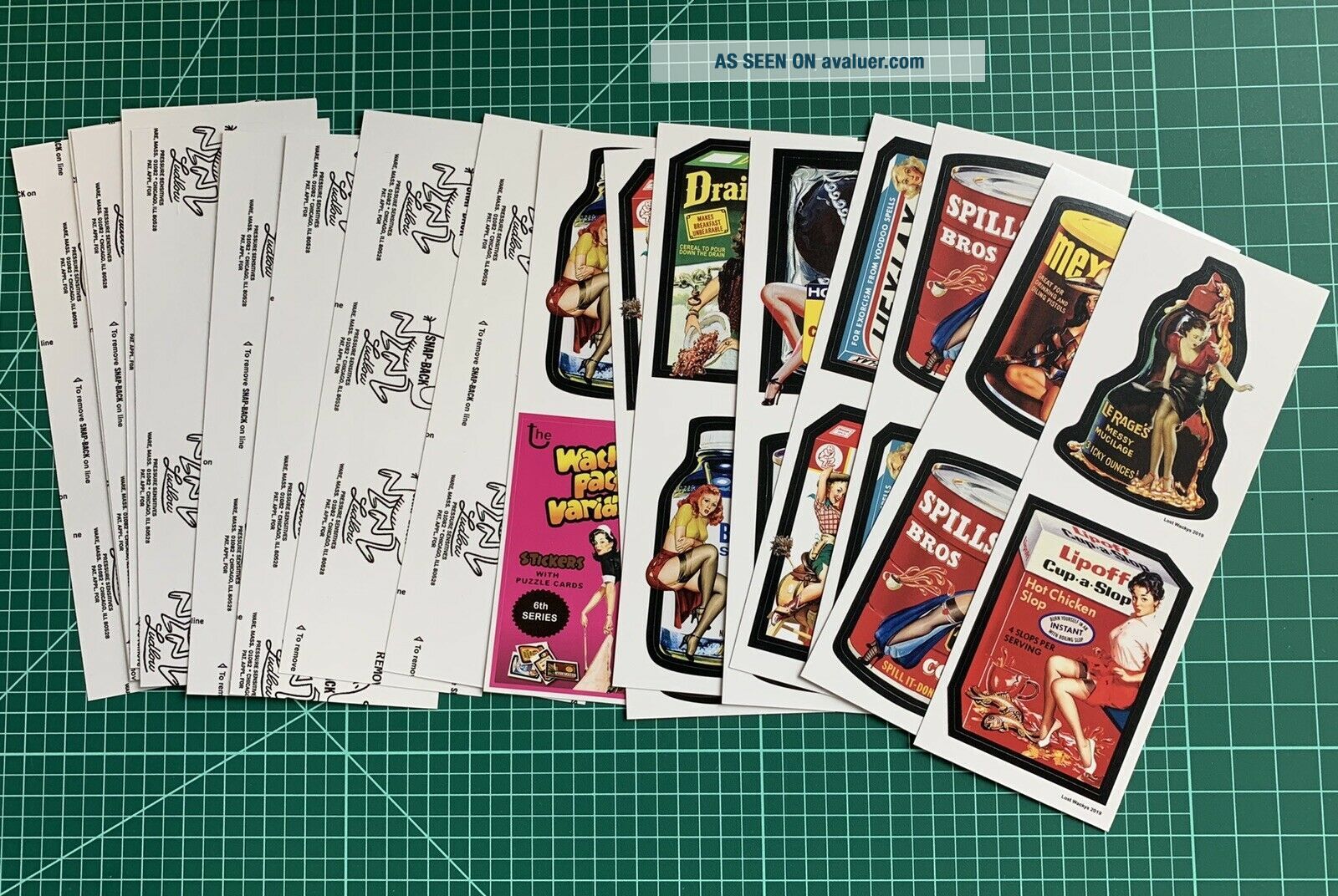 2019 Wacky Packages Variations 5th & 6th Complete Vertical BLACK LUDLOW ...