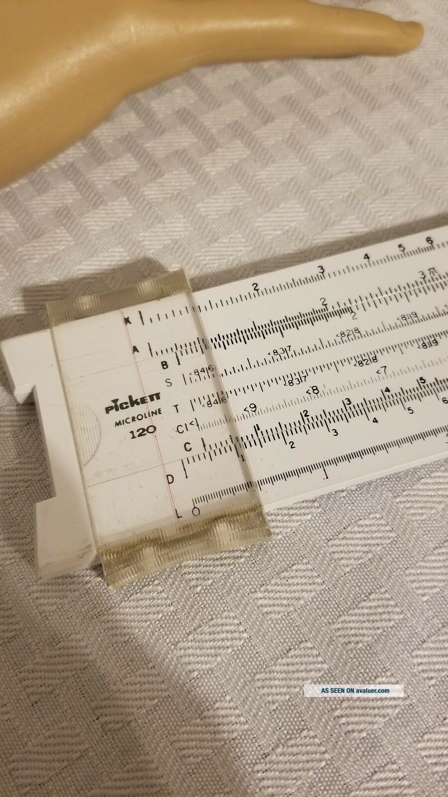 VINTAGE PICKETT MICROLINE 120 SLIDE RULE WITH CASE ENGINEERING TOOL ...