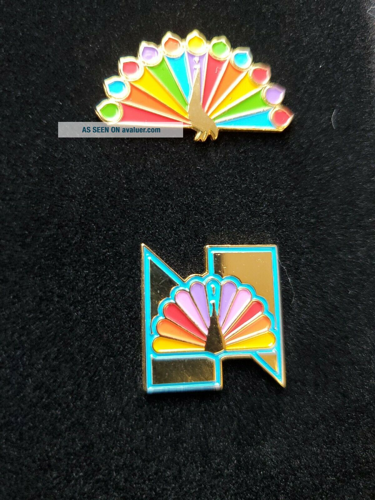 NBC TV Historic Pin Set Limited Edition Through The Years Peacock Logo ...
