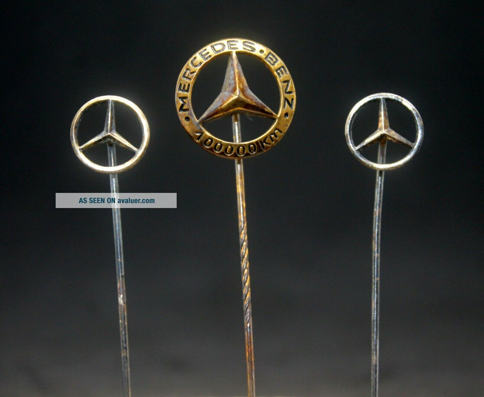 3 Vintage Mercedes - Benz Stick Lapel Pins | #4611930