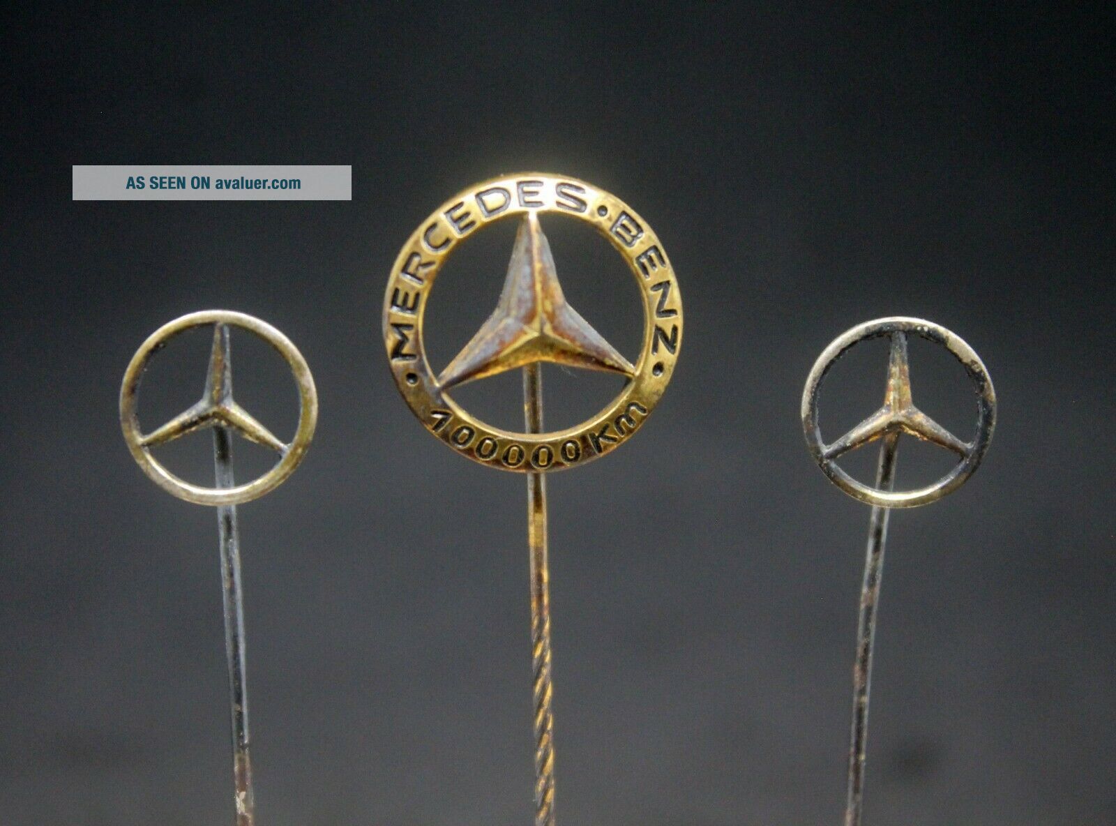3 Vintage Mercedes - Benz Stick Lapel Pins | #4611930
