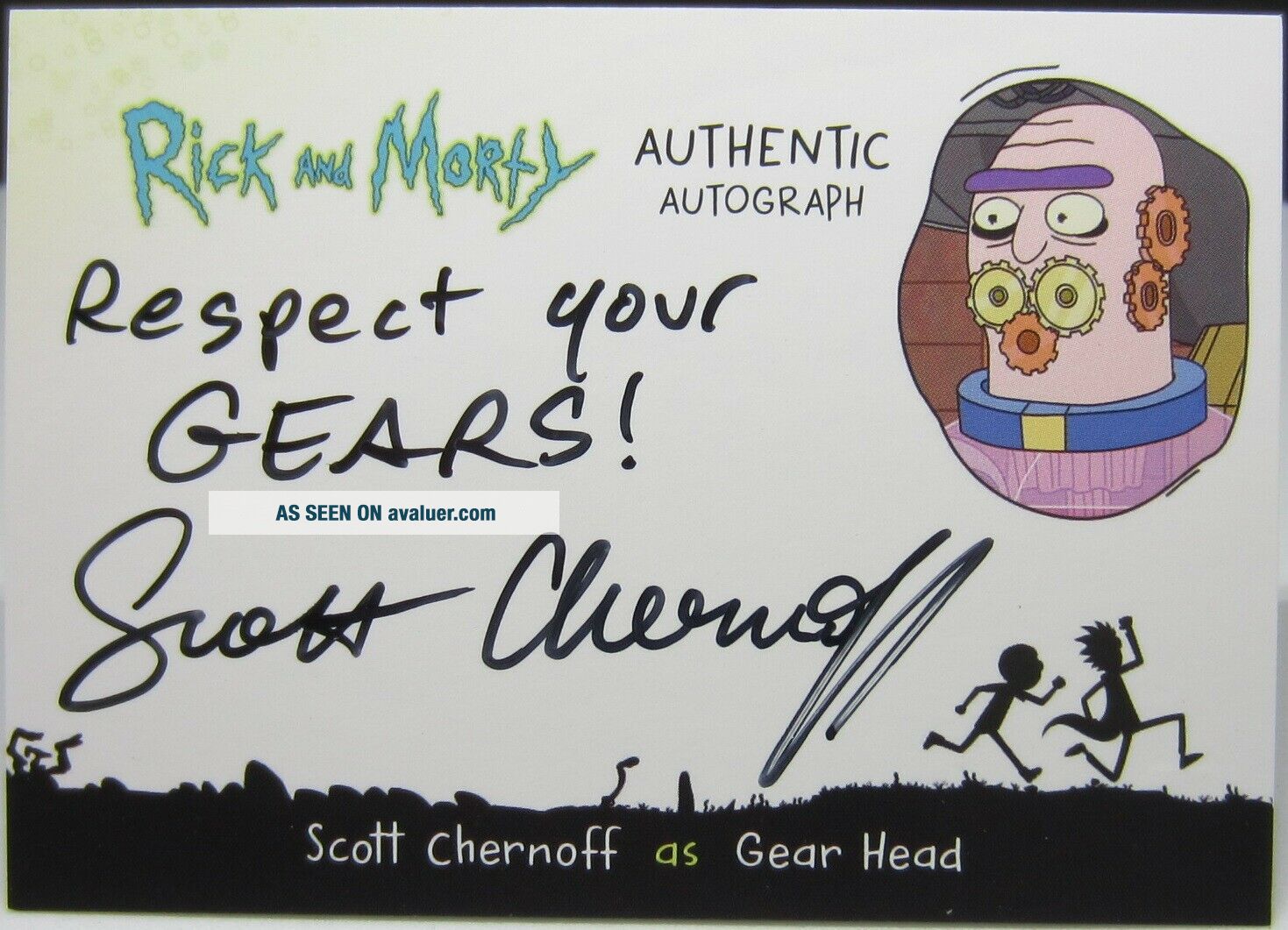 Cryptozoic Rick And Morty Season 2 AUTOGRAPH Scott Chernoff As Gear ...