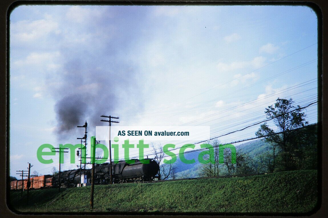 Slide, B&O Baltimore & Ohio Steam Freight Train Action, 1954 Hyndman PA ...