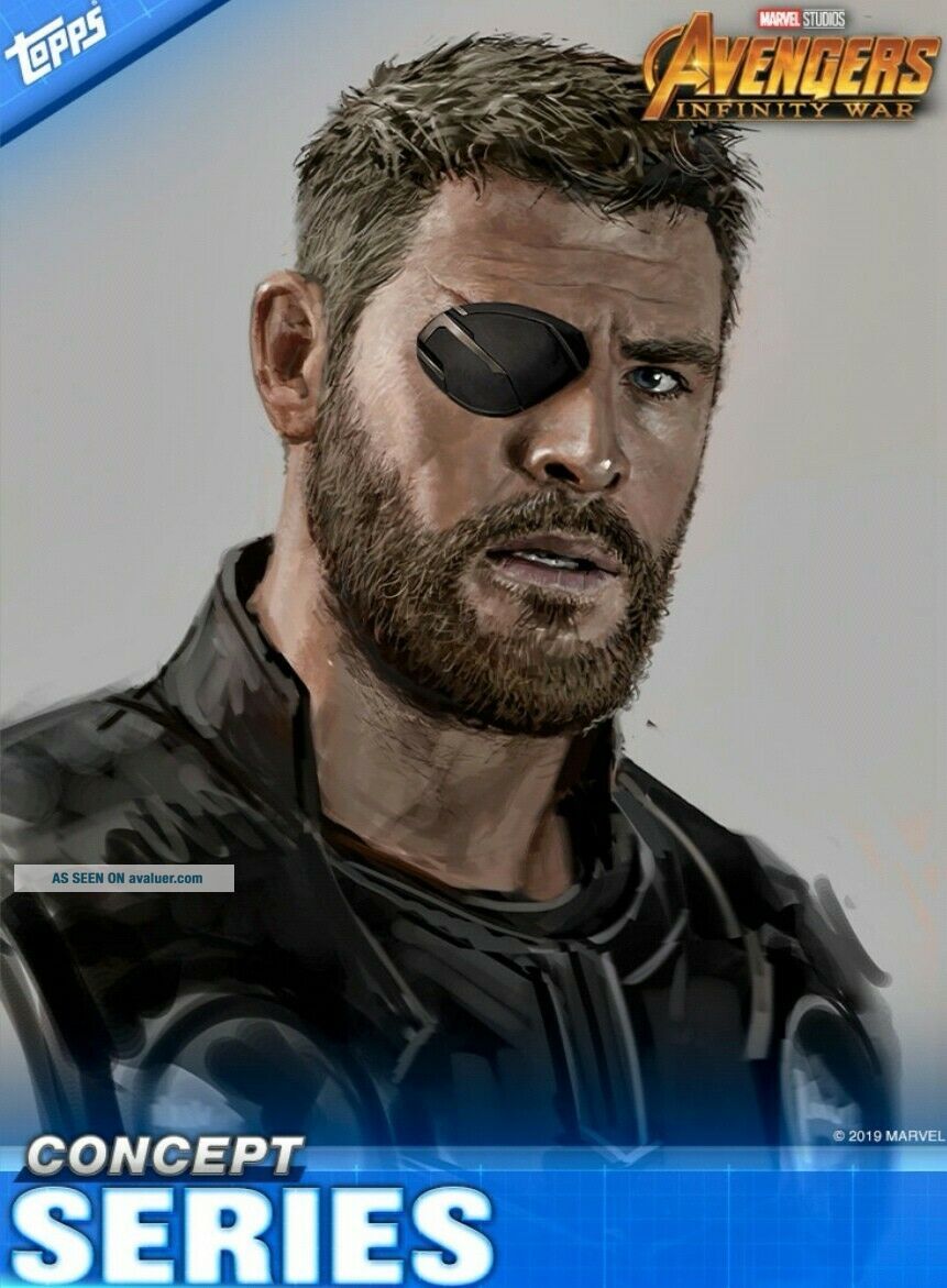 TOPPS MARVEL COLLECT INFINITY WAR CONCEPT THOR 200CC RARE DIGITAL CARD ...