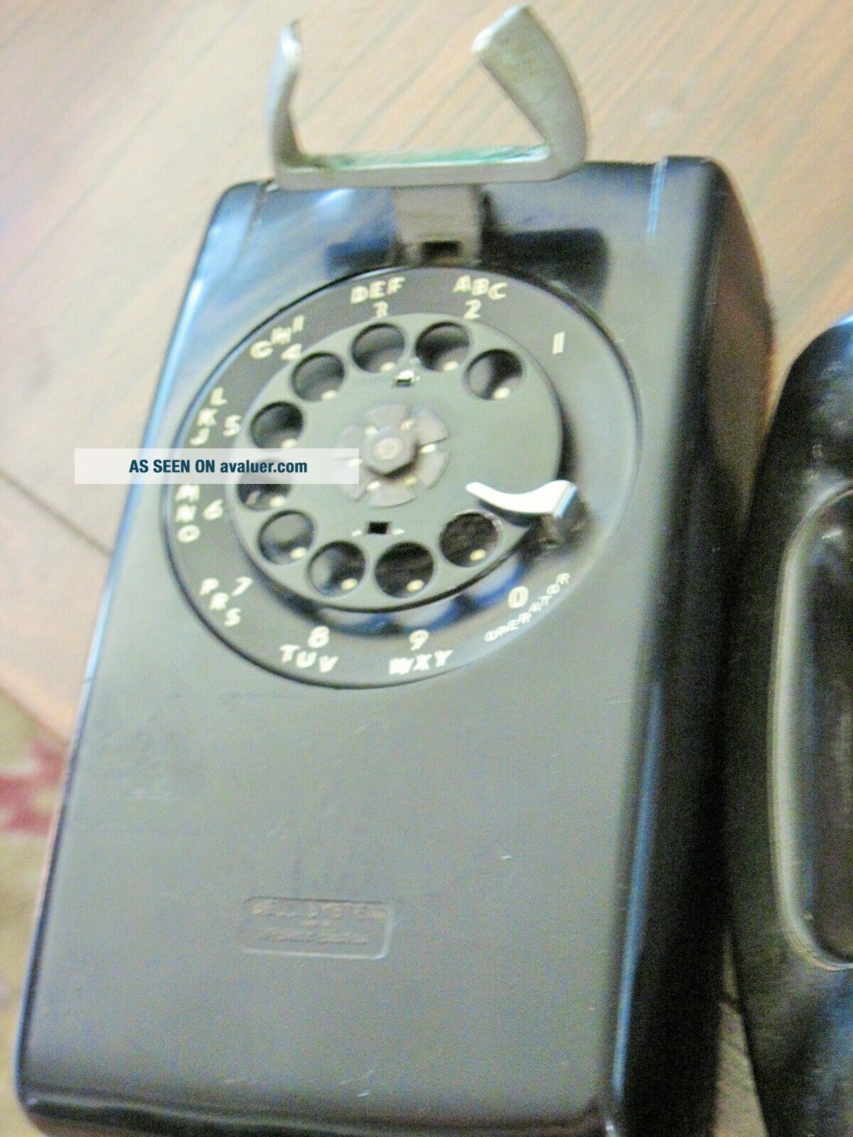 Vintage 1950 ' S Western Electric Wall Mount Black Rotary 554 A/B ...