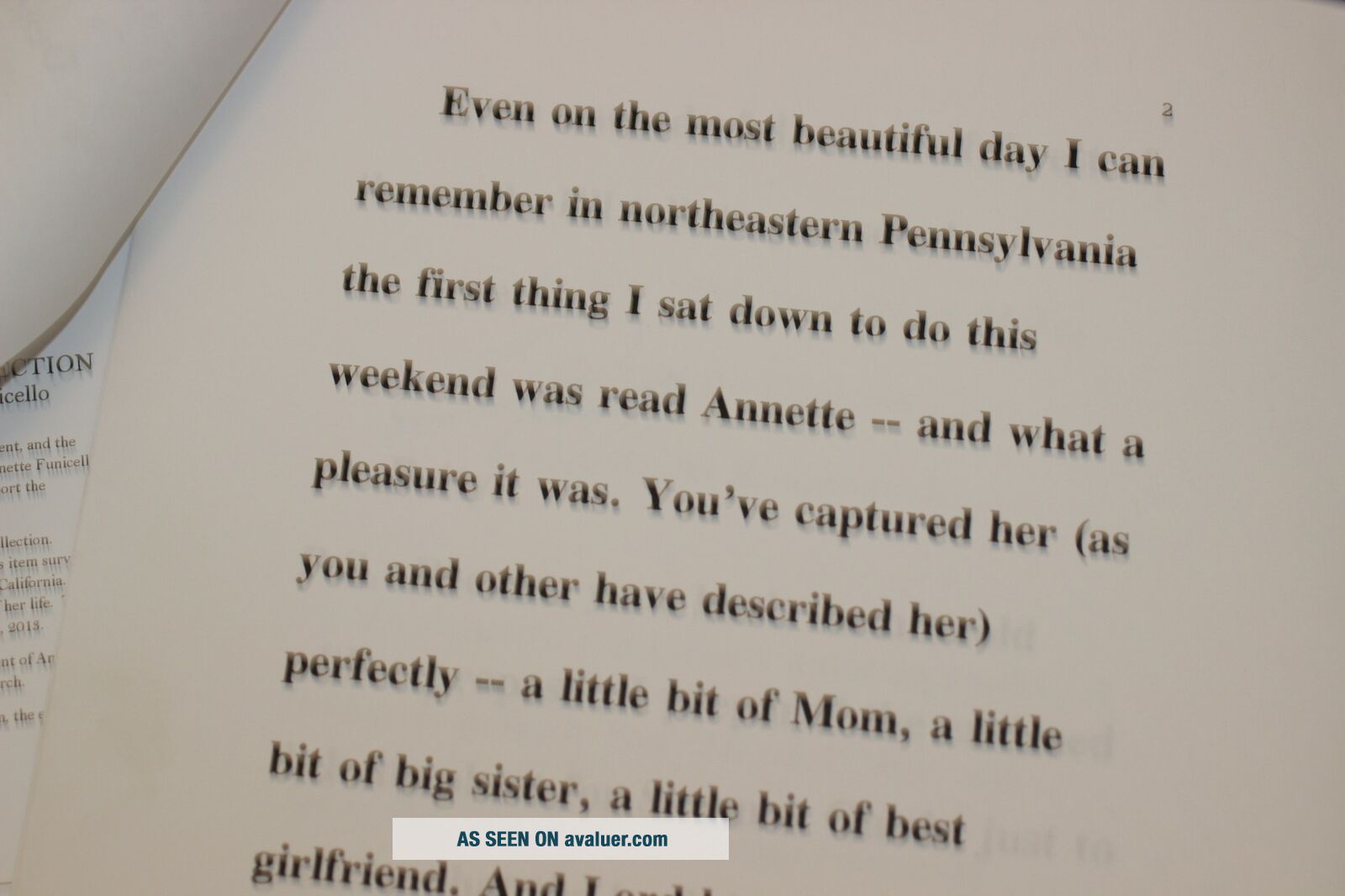 Annette Funicello Personal Property 1993 BOOK Correspondence SIGNED P ...