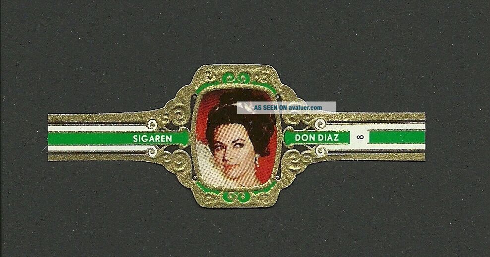 Yvonne DeCarlo Actress The Munsters TV Series Scarce Vintage Cigar Band ...