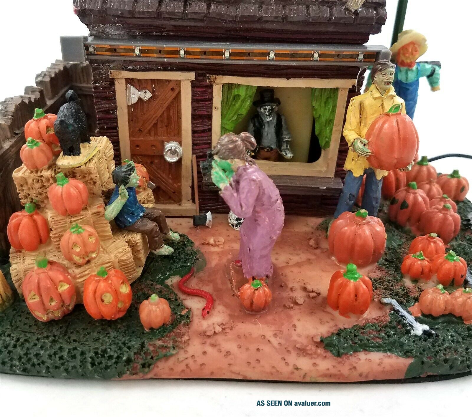 Lemax Spooky Town Spooky Hollow Pumpkin Patch Halloween Village Table ...