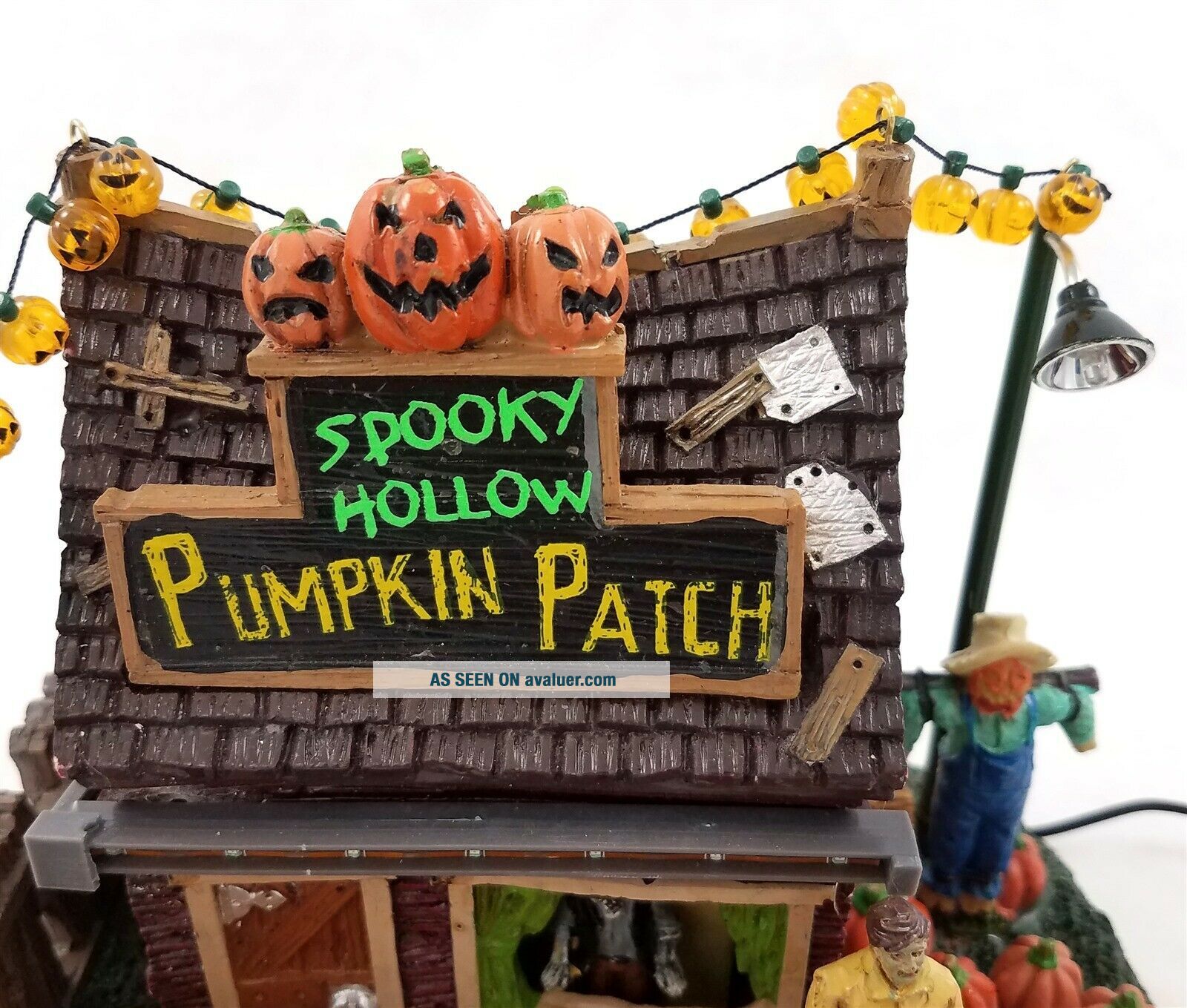 Lemax Spooky Town Spooky Hollow Pumpkin Patch Halloween Village Table ...
