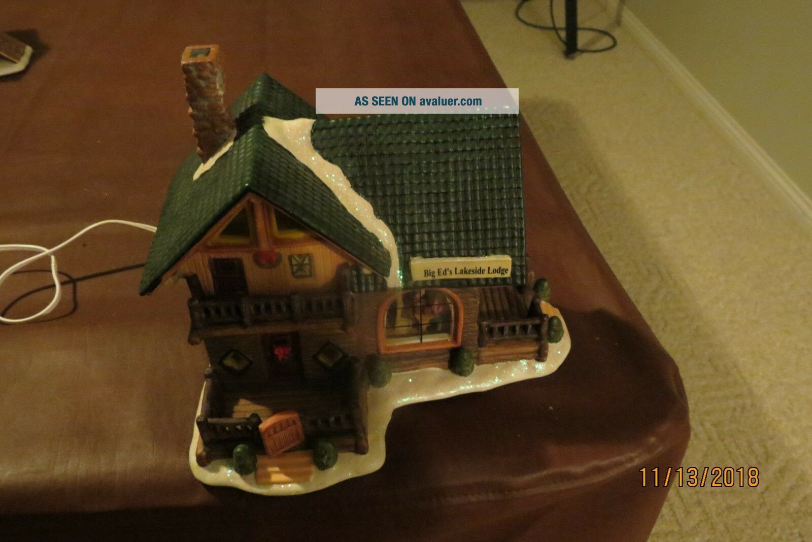 Holiday Time Christmas Village Big Ed ' S Lake Side Lounge | #4857854
