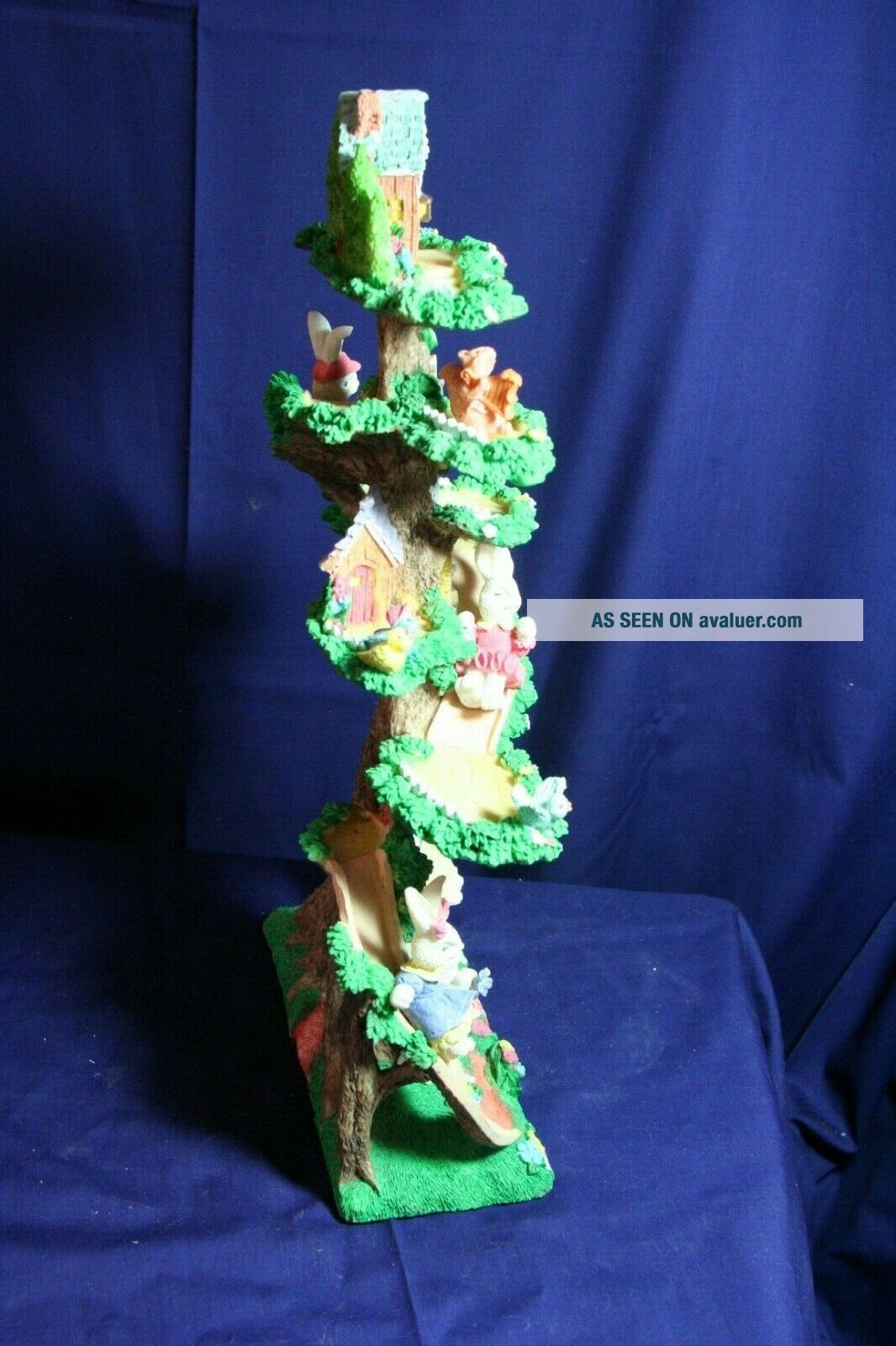 Avon Resin Bunnies Tree House Decoration For Easter | #4863845