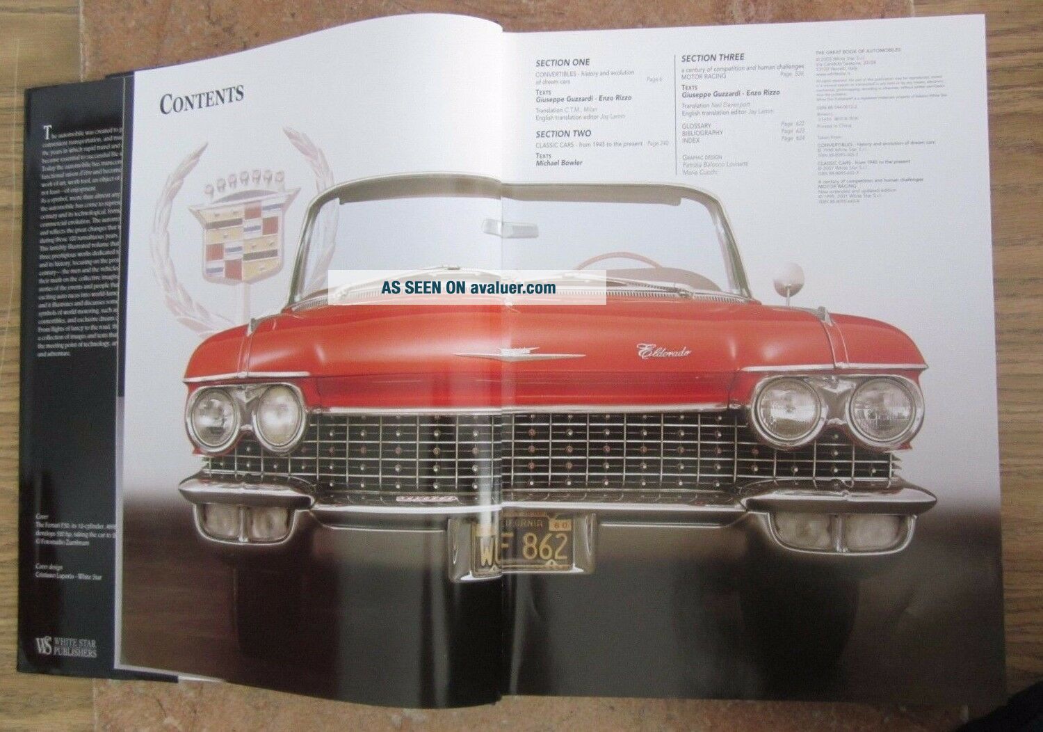 The GREAT BOOK Of AUTOMOBILES Hardcover Car Book | #4725875