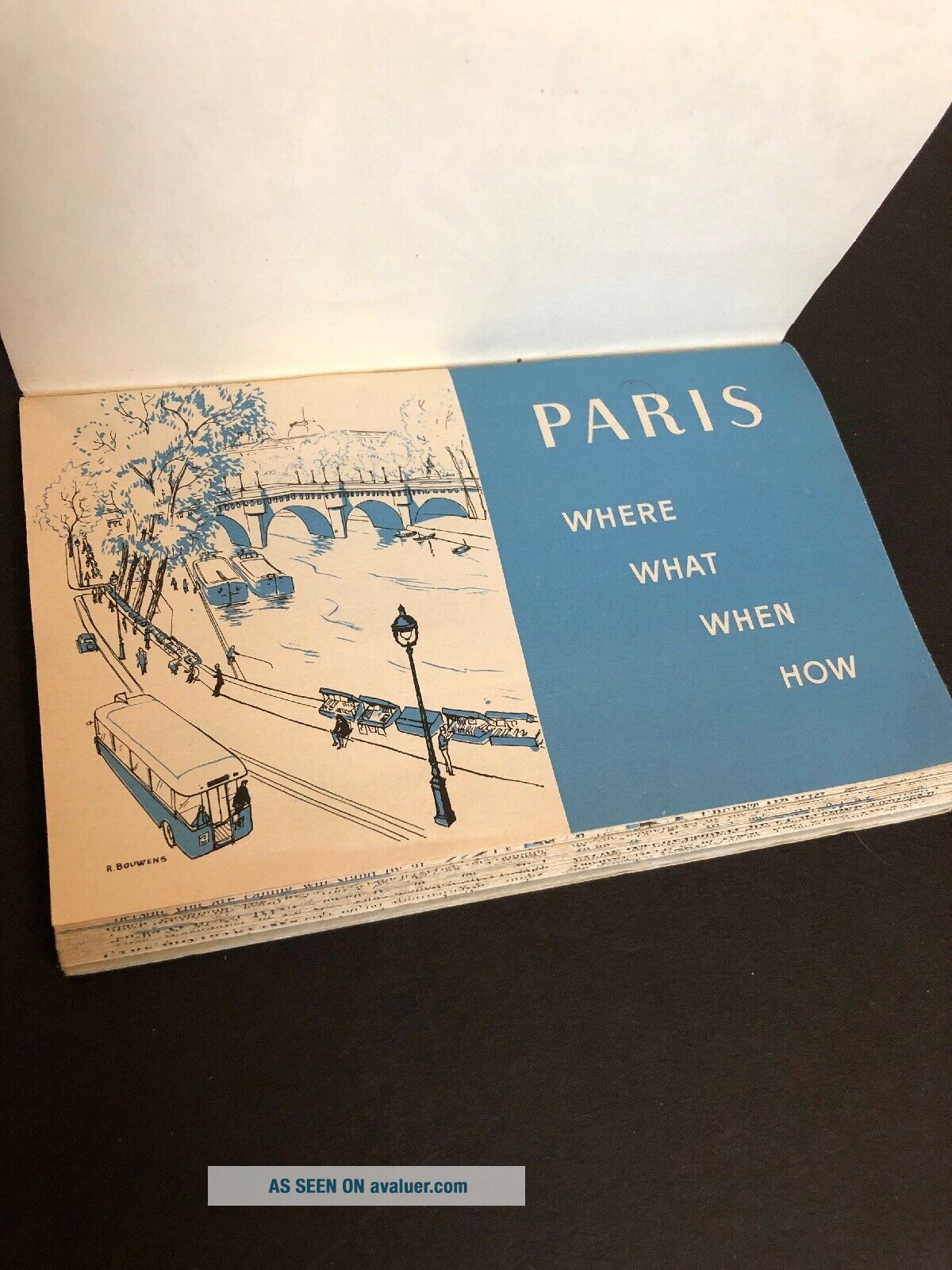 Paris Where What When How Tour Booklet 1961 Comité De Tourisme Art By ...
