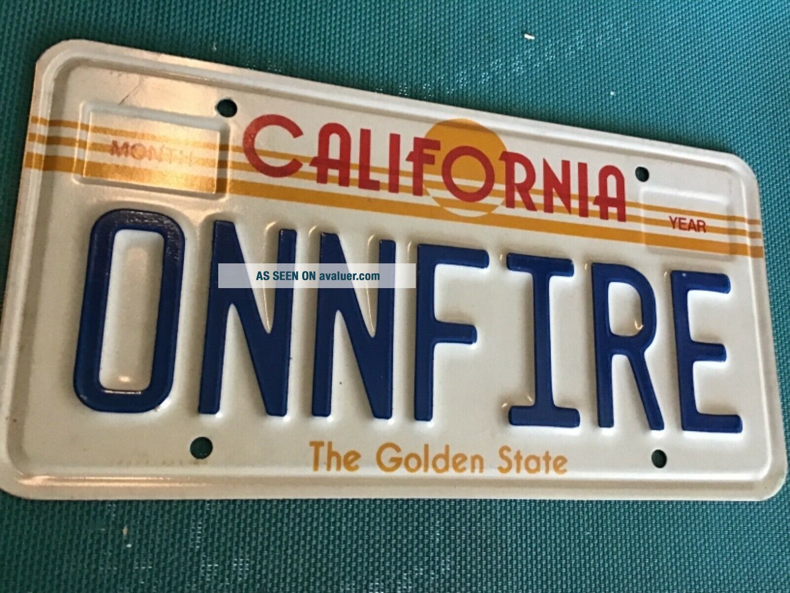 1980 ' S CALIFORNIA VANITY LICENSE PLATE The Golden State | #4824864