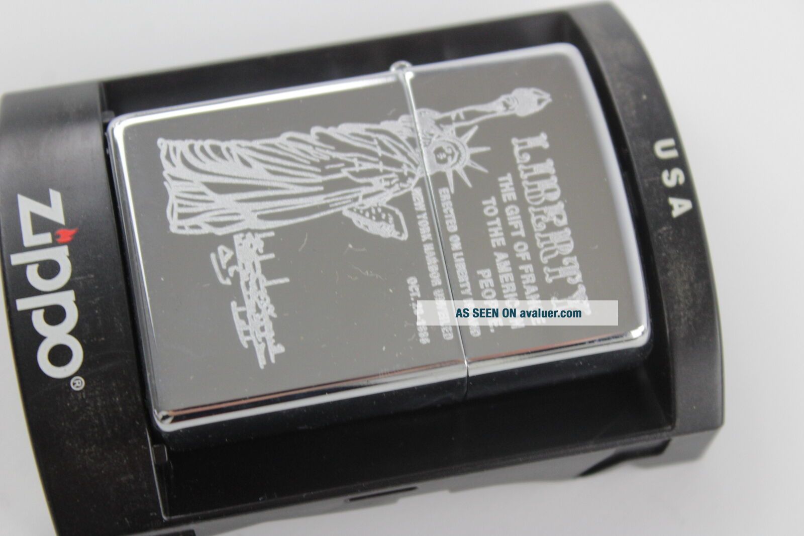 3 X Vintage ZIPPO Cigarette Lighters Inc. Boxed, Matt Black, Statue Of ...