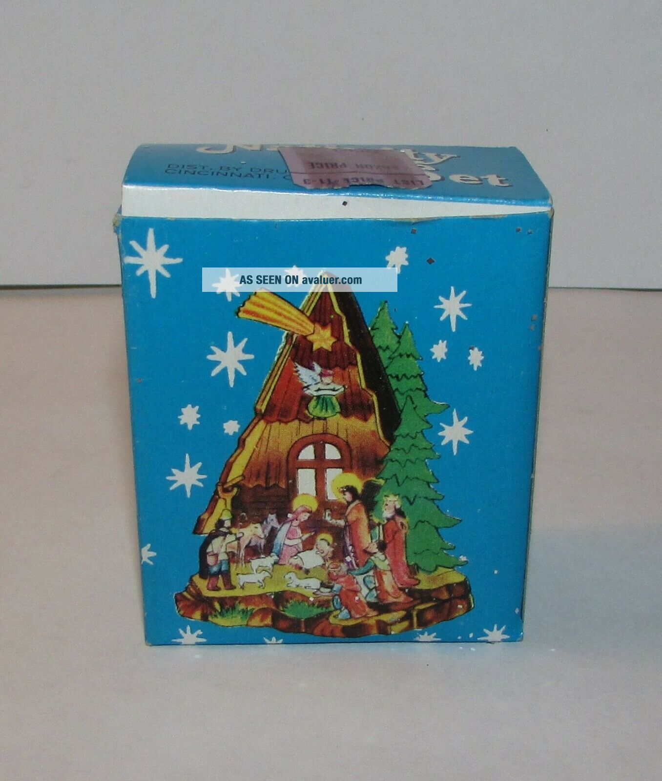 Vintage Christmas Hard Plastic Miniature Nativity Hong Kong W/Original ...
