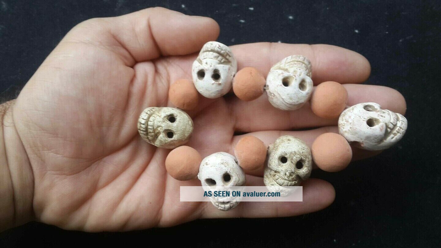 PRE COLUMBIAN STYLE MAYA AZTEC DEATH GOD MICTLANTECUHTLI WRIST COLLAR ...