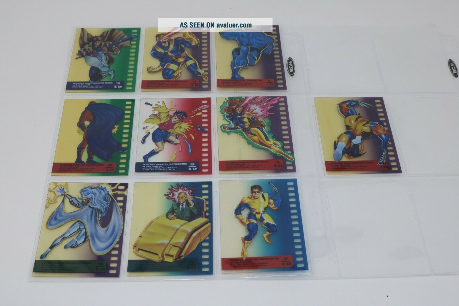 1995 X - MEN FLEER ULTRA Suspended Animation Complete 10 Card Insert ...