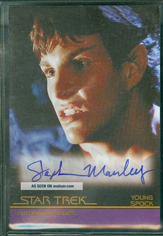 Star Trek Movies Complete (A37) Stephen Manley As Young Spock Autograph ...