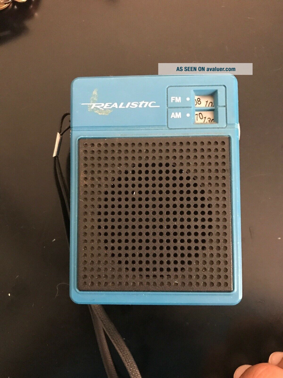 Vintage Realistic Radio Shack AM/FM Handheld Transistor Radio Blue ...