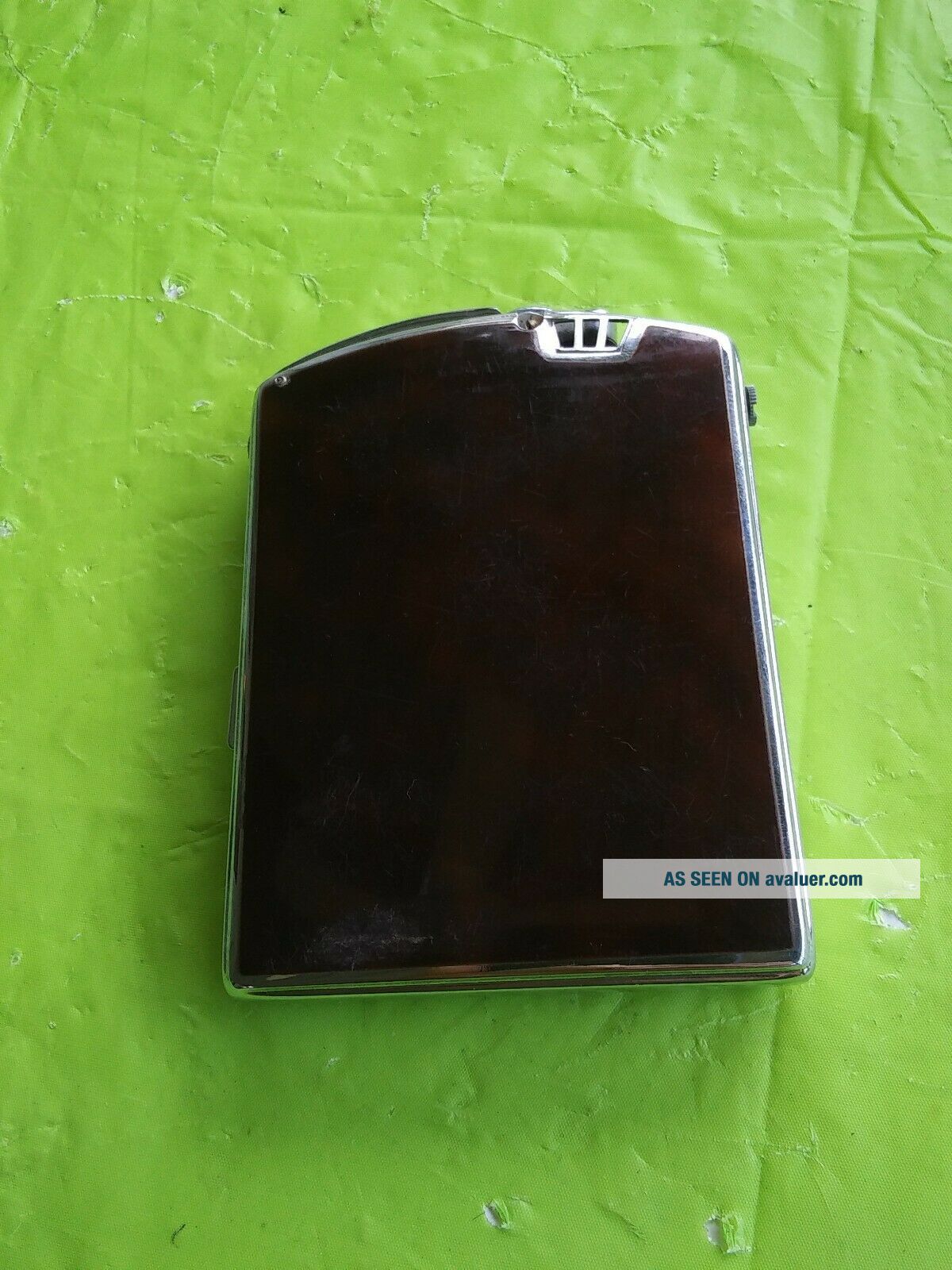 Vintage Ronson Art Deco 20 Case Cigarette With Lighter | #4856457
